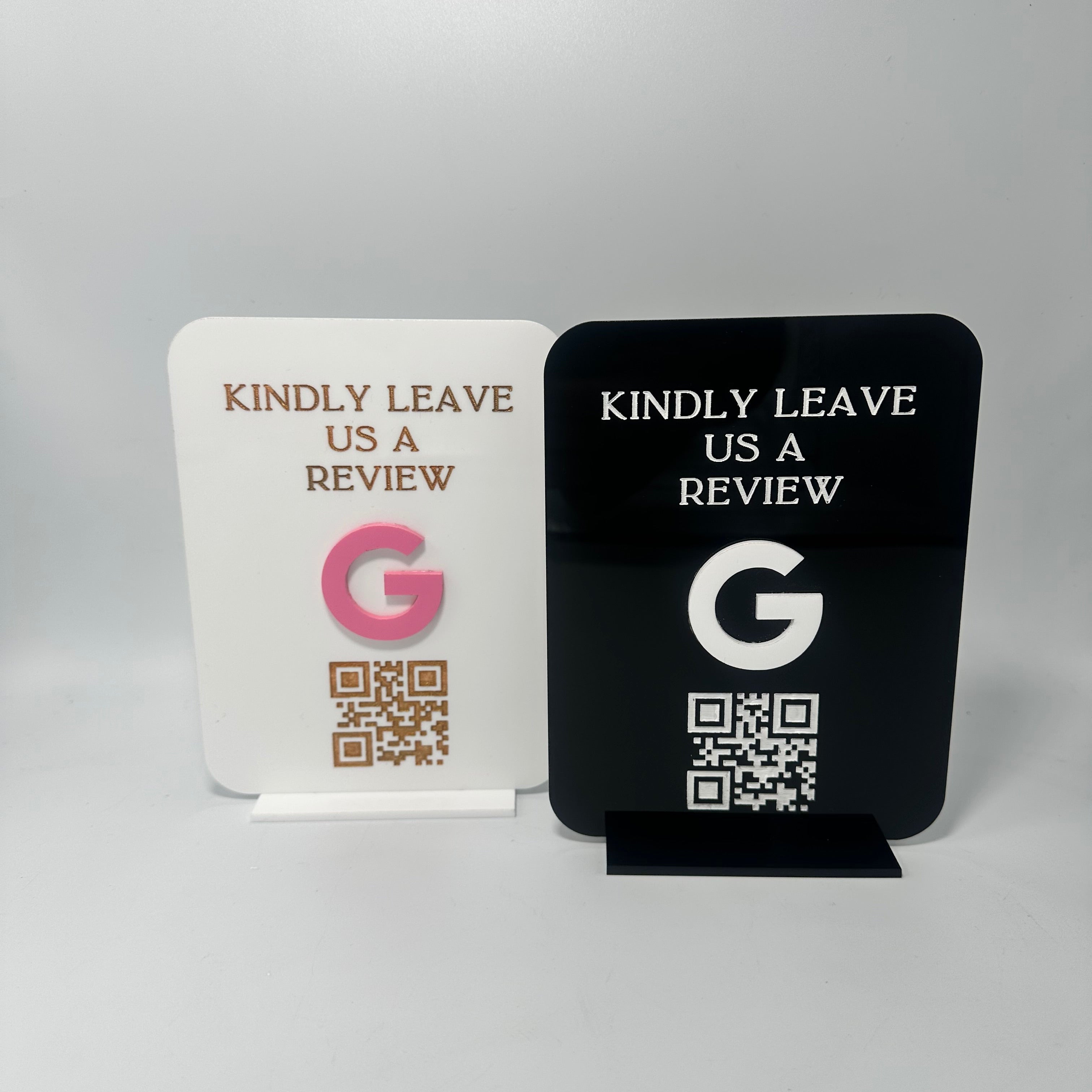 Google Review Sign – Lioness Engraving